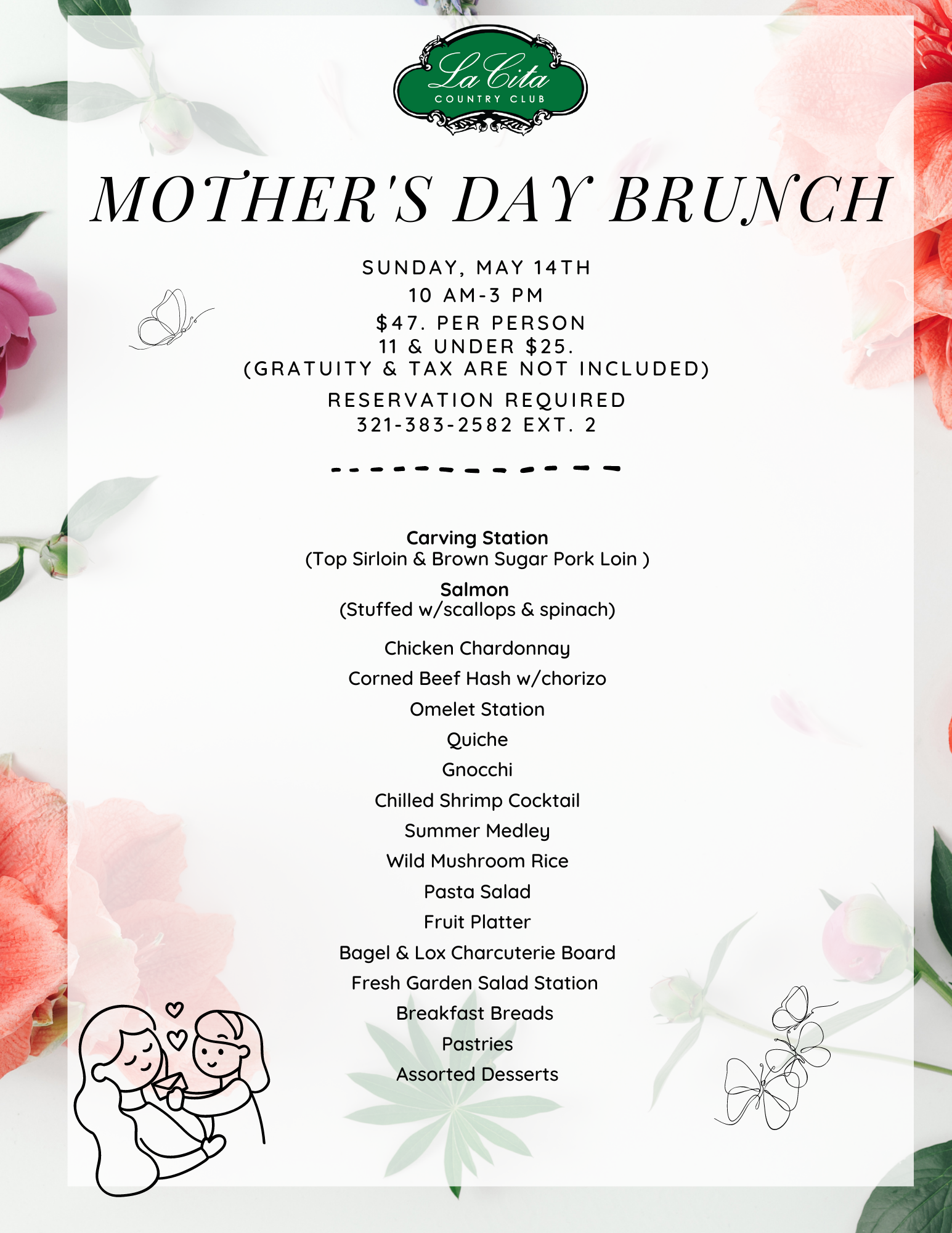 Mother's Day Menu - La Cita Country Club