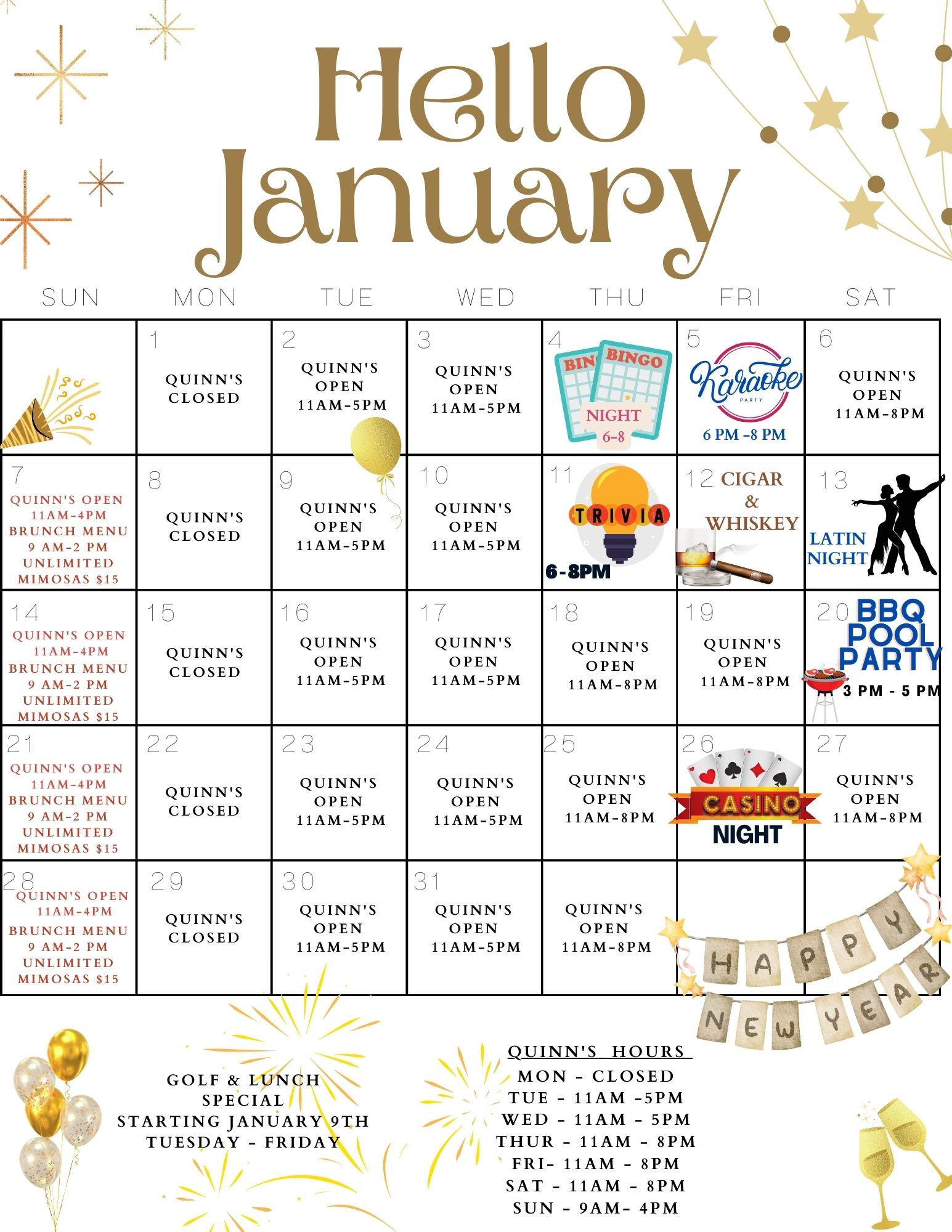 Calendar - La Cita Country Club